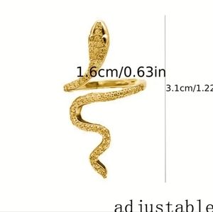 Jewelry | Nwt Chic Silver Rhinestone Snake Wrap Ring | Poshmark